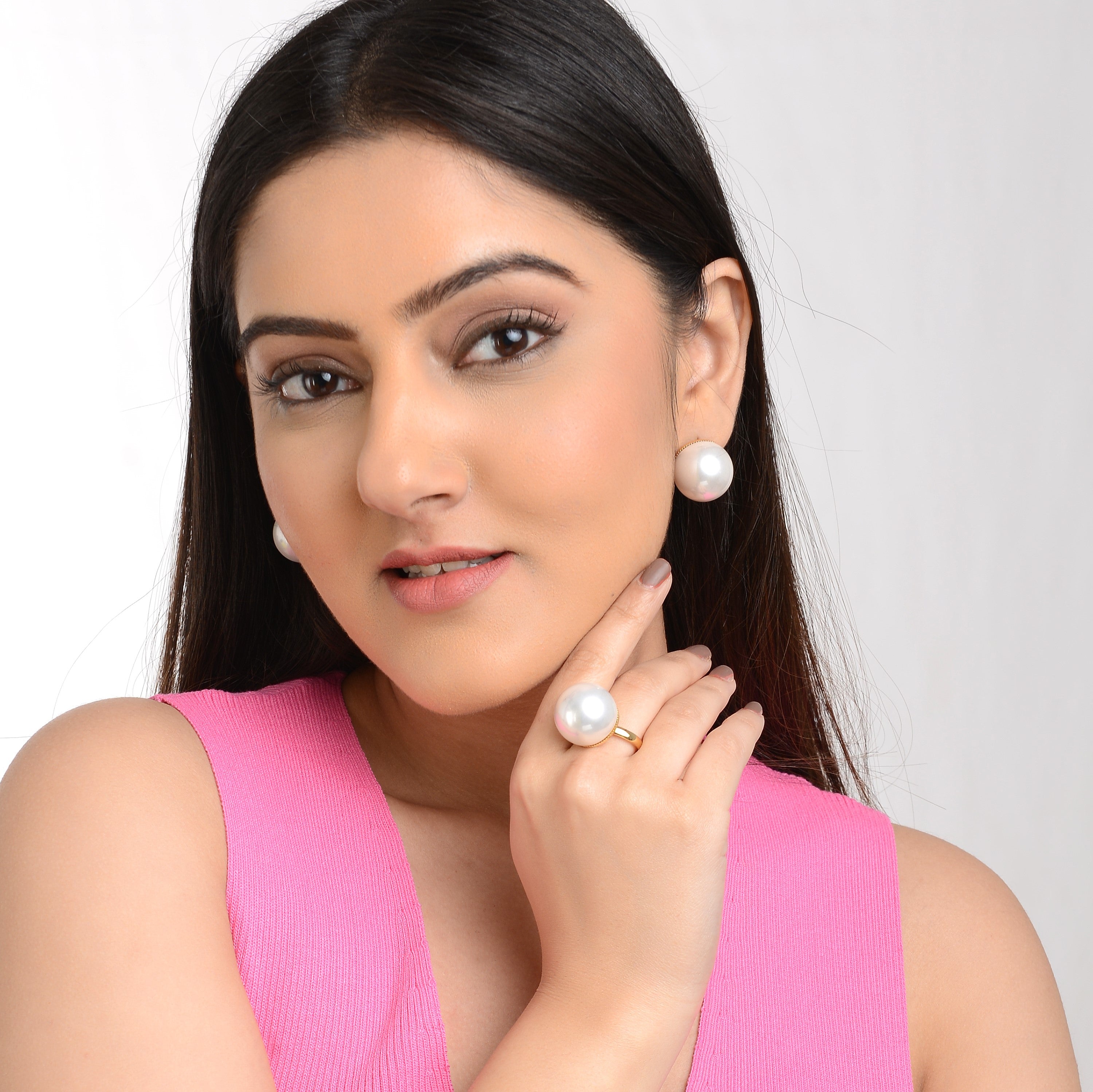 Chic Pearl Ball Stud Earrings