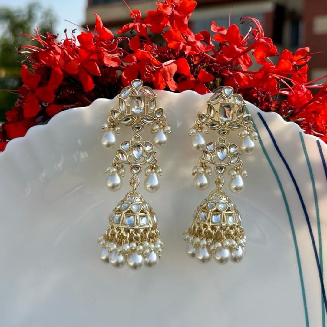 Nadia Gold Jhumkis
