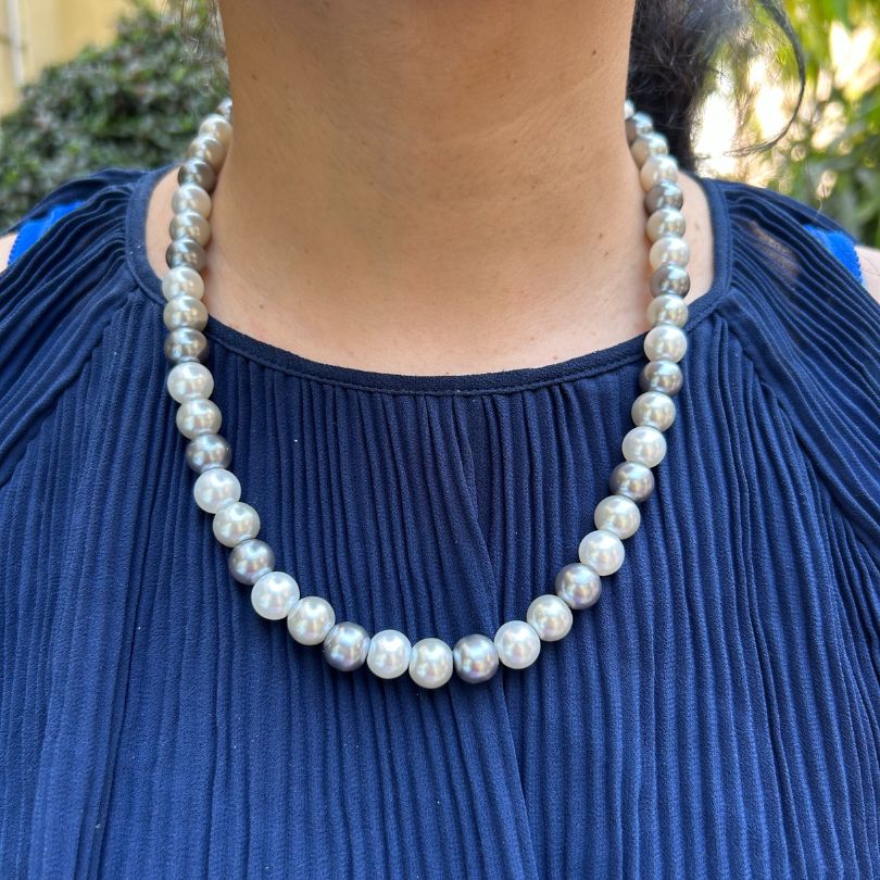 Ashika Long Pearl Mala Set