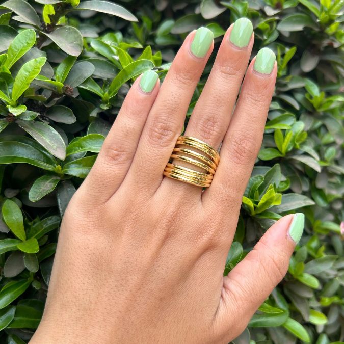 Spiral Statement Finger Ring