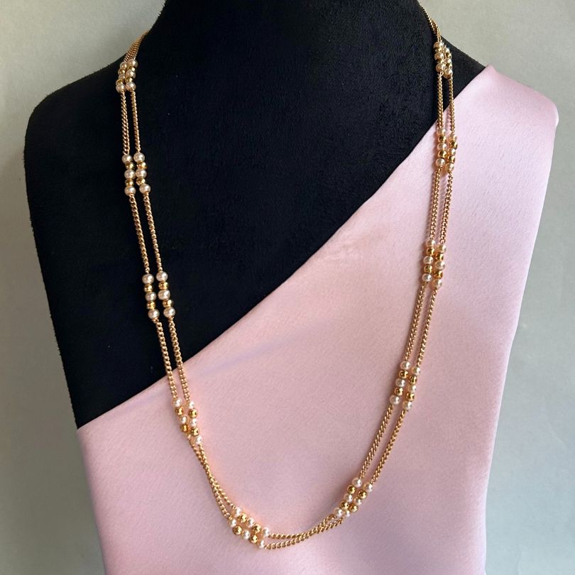 Vandita Two Layered Golden Mala