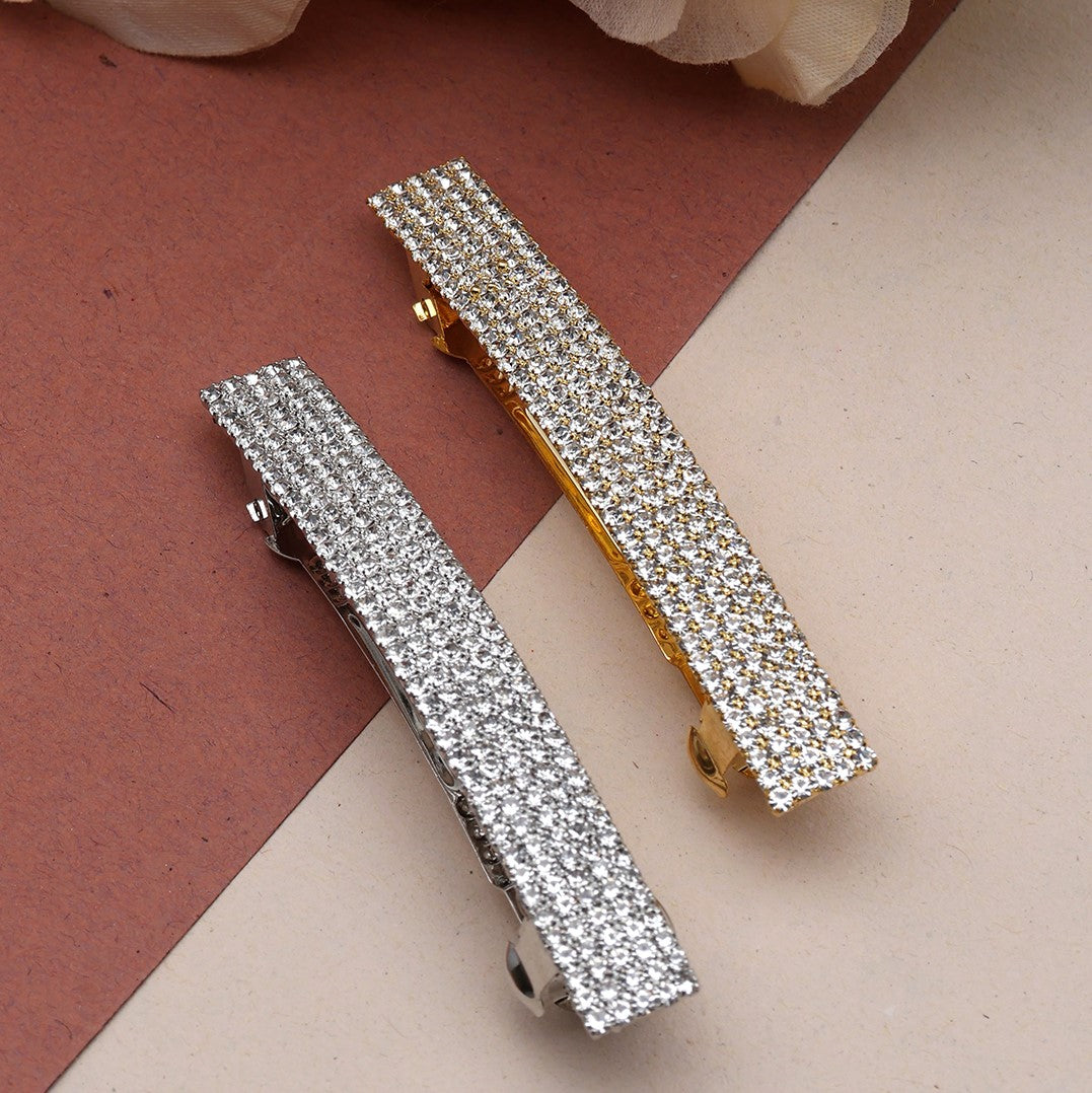 Laida Women Set of 2 Embellished French Barrette